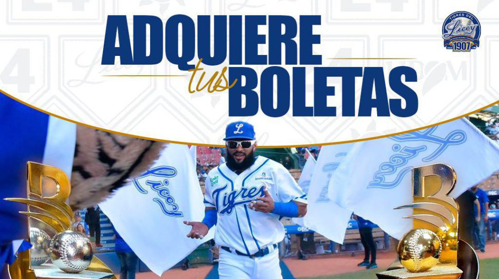Tigres del Licey anuncian venta de boletas por Uepa Tickets | Licey.com